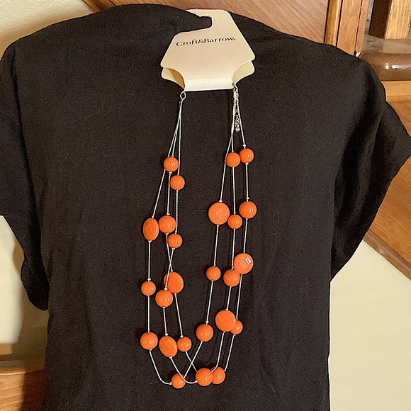 croft & barrow | Jewelry | New Croft Barrow Triple Strand Orange And ...